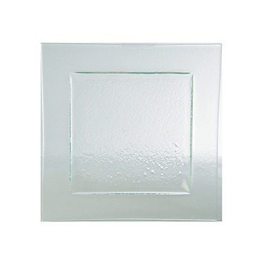 Canape Tray Square Glass 30cm